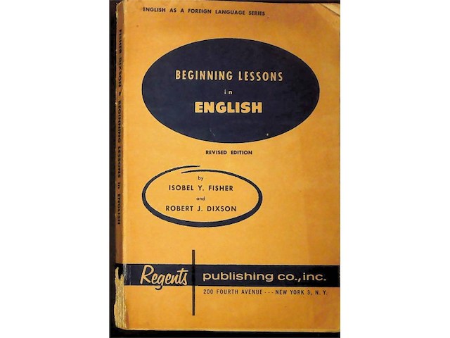 Beginning lesson in English ➡️ 1959