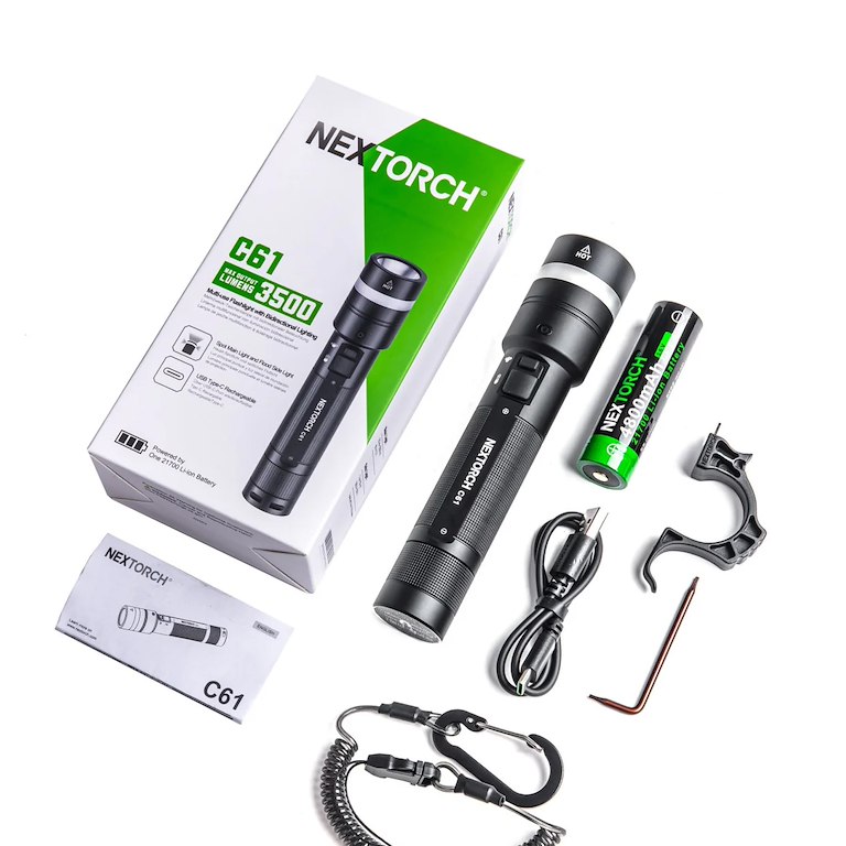 Baterijska lampa Nextorch C61 Set