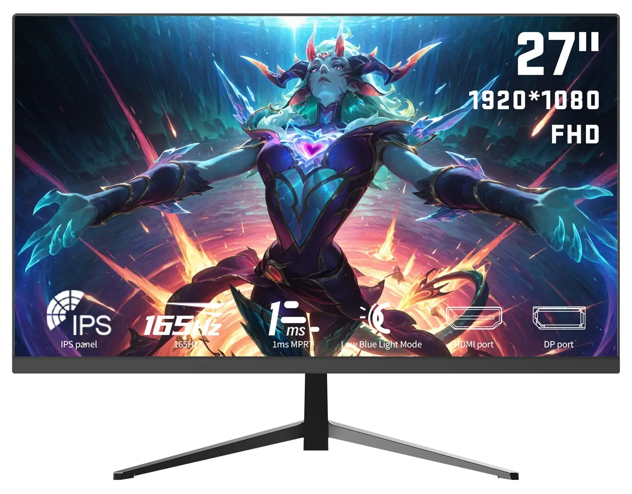 Quantum Gaming monitor MI27OH, 27" IPS, 165Hz, 1ms, FreeSync