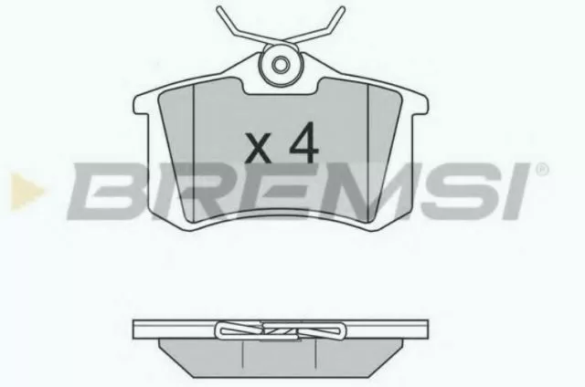PLOČICE ZADNJE KOČIONE PEŽO CITROEN FIAT VW BREMSI