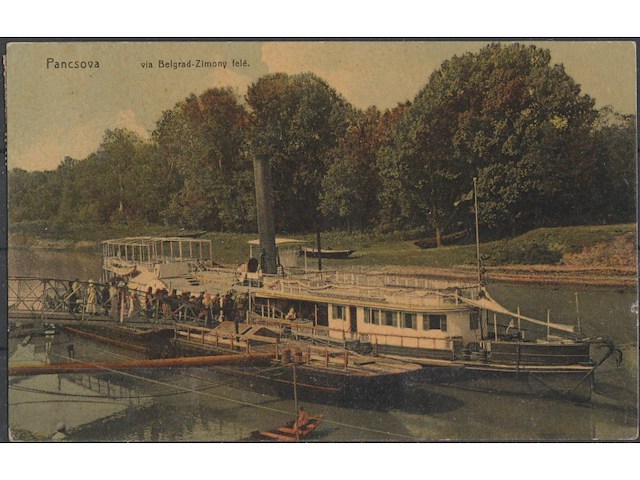 Pancevo - Beograd - Zemun / Brodska lin, / 1909
