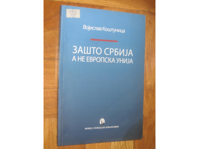 Vojislav Koštunica: Zašto Srbija a ne Evropska unija