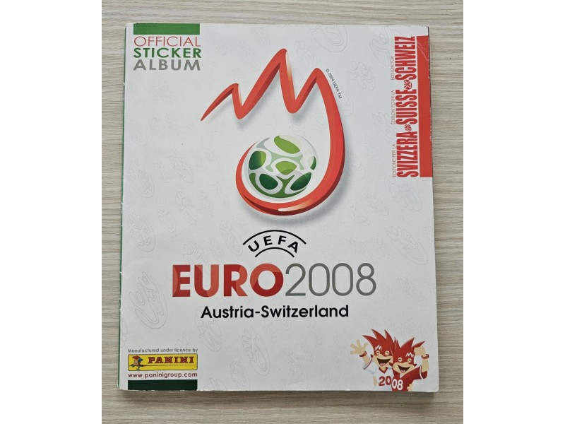 EURO 2008 Pun album Panini ( Swiss)