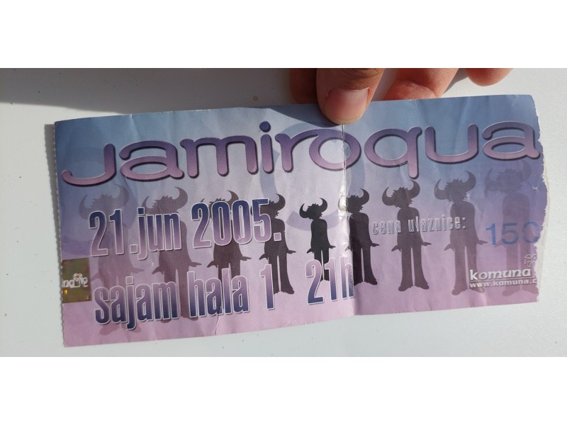Jamiroquai ulaznica RARE