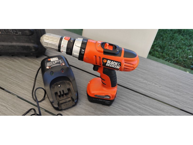 BLACK & DECKER 12V Akumulatorska Bušilica-Šrafilica