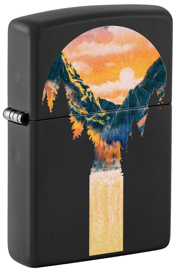 Upaljač zippo Mountain waterfall design