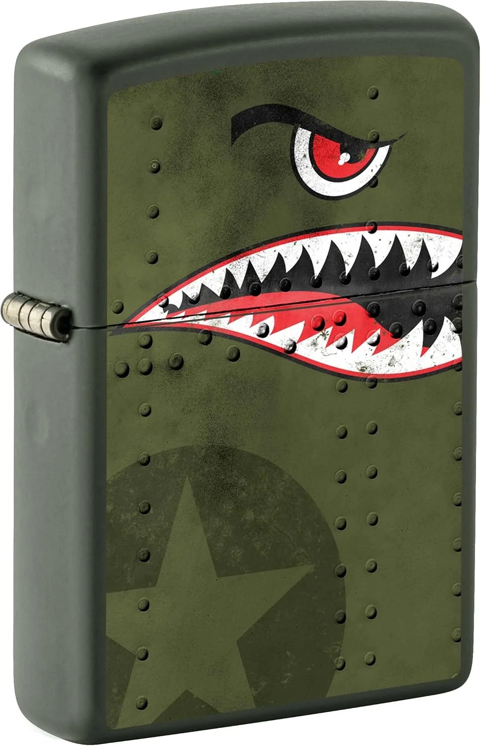 Mat zippo upaljač borbeni avion zubi ajkule