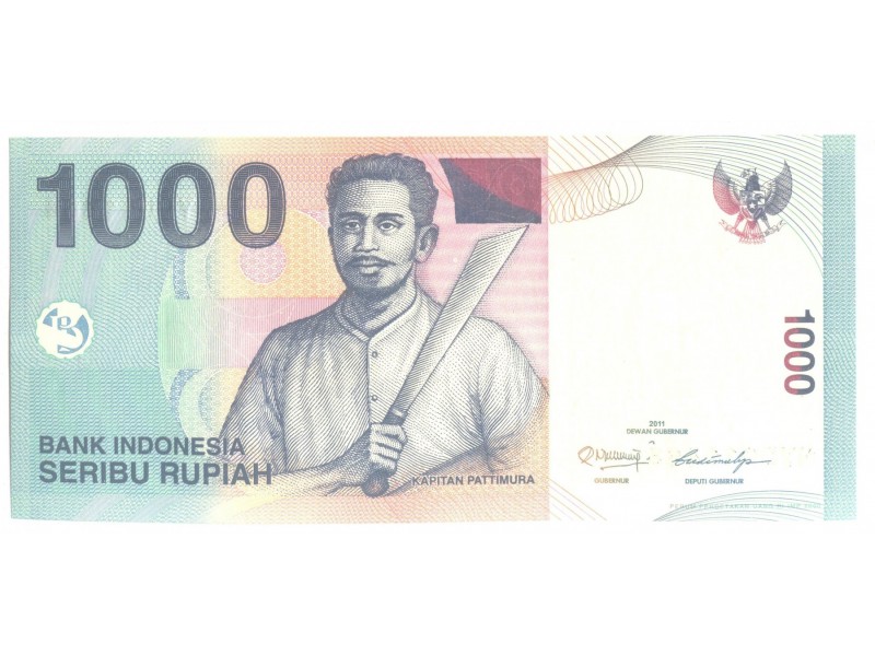 Indonesia 1000 rupiah 2011 UNC