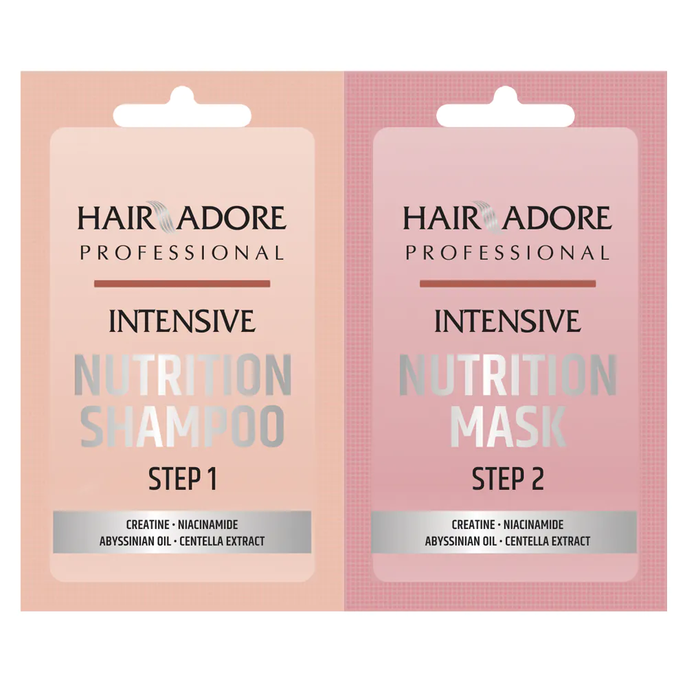 HAIR ADORE INTENSIVE NUTRITION DUO-PACK (15 ML ŠAMPON + 15 ML MASKA)