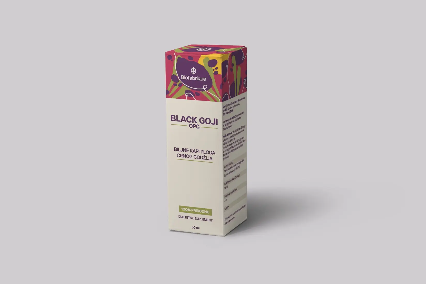 Black Goji OPC Biljne kapi, Tinktura, Plod crnog godžija, 50ml, 3 komada