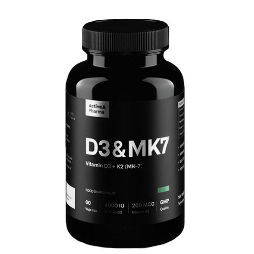 D3 & MK7 (Vitamin D3+K2) 60cap – Active Pharma