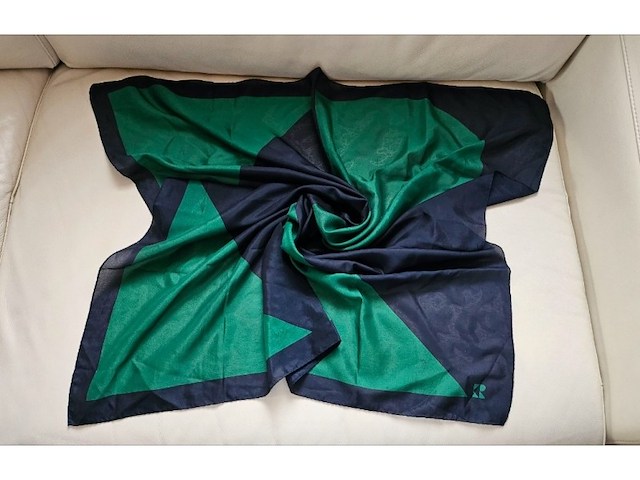 Vintage geometrik svilena marama
