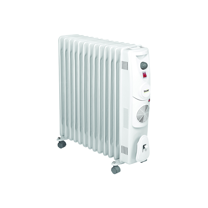 BAUER OR-13N Uljani radijator, 3000 W, Bela, 13