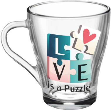 ŠOLJA GRACIA LOVE IS A PUZZLE 250ML OSZ