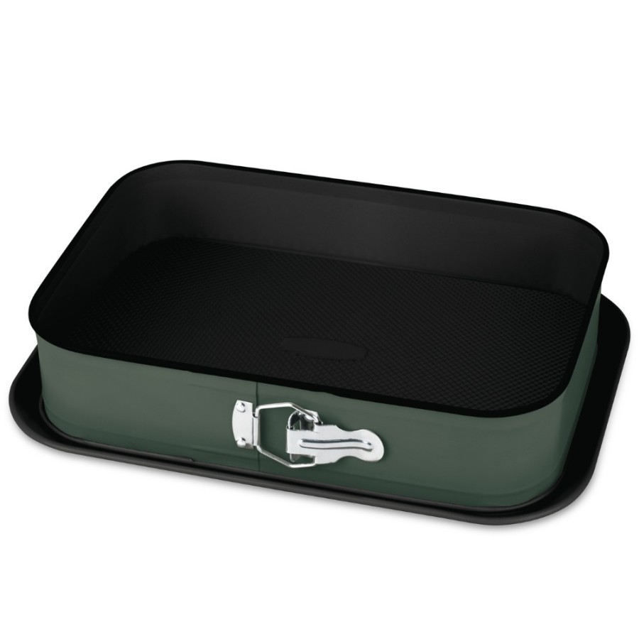MODLA ZA TORTU PRAVOUGAONA OPASAČ 39X27X7,5CM MATTE GREEN COLLECTION BH-7942