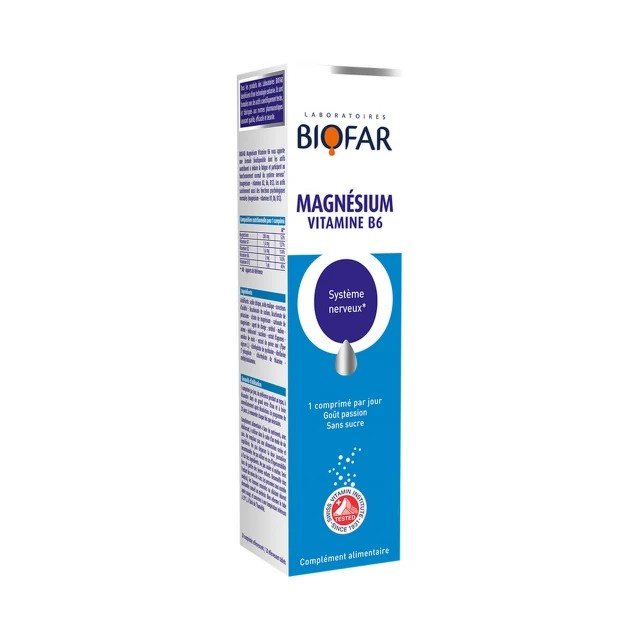 BIOFAR MAGNEZIJUM + VITAMIN B6 ŠUMEĆE TABLETE A20