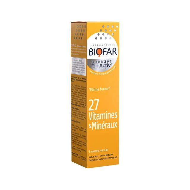 BIOFAR TRI-ACTIV 27 VITAMINA I MINERALA ŠUMEĆE TABLETE A15