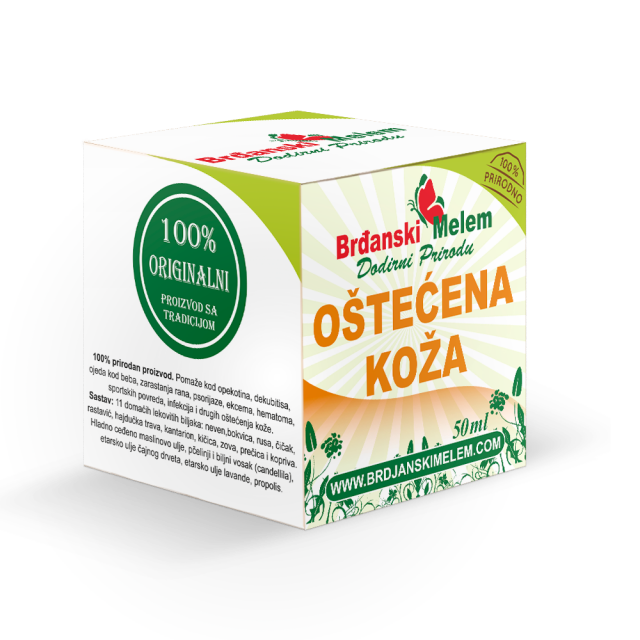 BRĐANSKI MELEM ZA OŠTEĆENU KOŽU 50ML