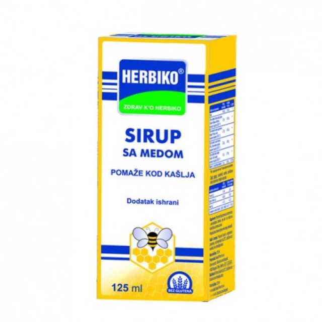 HERBIKO SIRUP ZA ODRASLE SA MEDOM 125ML