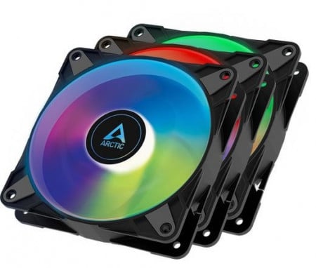 Ventilatori Arctic P12 PWM PST A-RGB 0dB Value Pack 3pcs, 12cm, 4 pin, ACFAN00232A