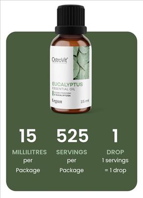 100% Esencija - Eterično ulje, Eukaliptus, 15ml