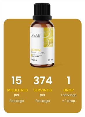 100% Esencija - Eterično ulje, aroma Limun, 15ml