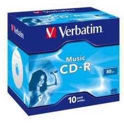 VERBATIM CD-R AUDIO COLOR 700MB 80MIN 43365/43364