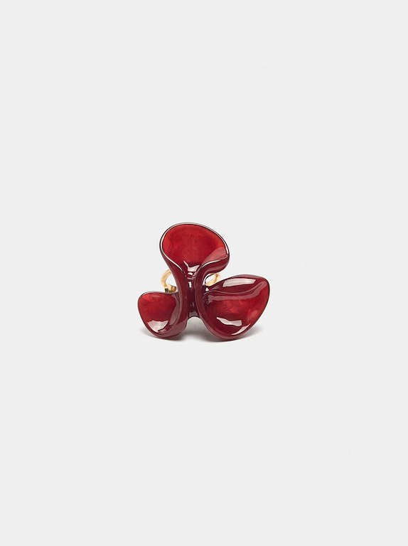 RING WITH RESIN FLOWER