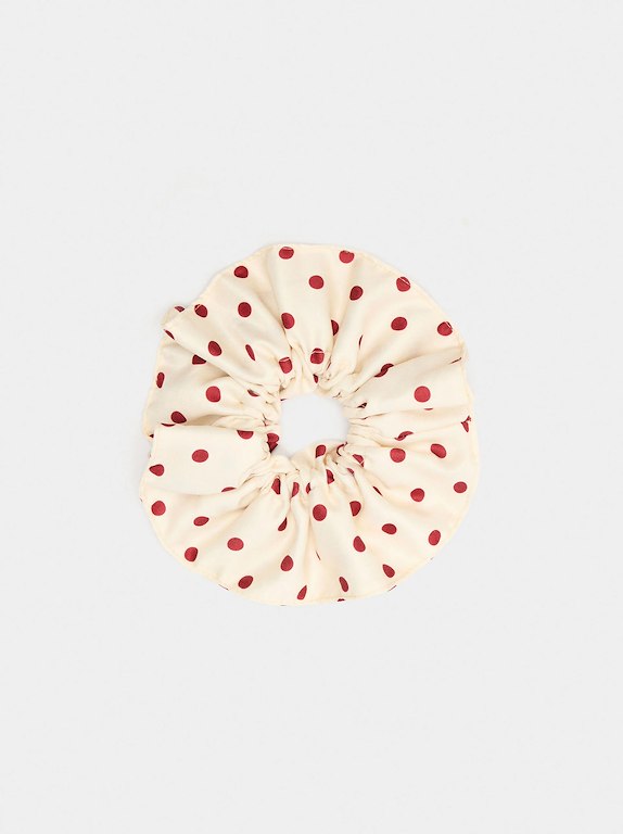 ELASTIC BAND SCRUNCHIE WITH POLKA DOTS