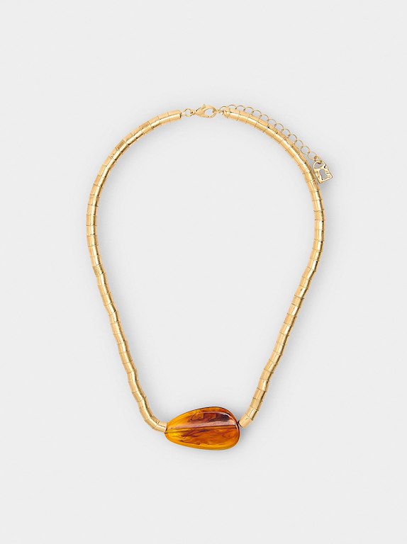 SNAKE CHAIN NECKLACE WITH PENDANT