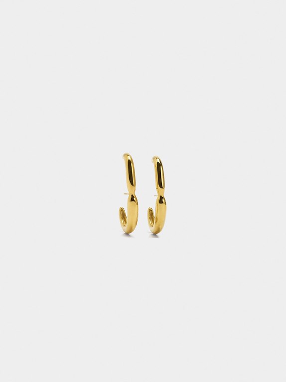 SEGMENTED EAR JACKET EARRINGS - STAINLESS STEEL
