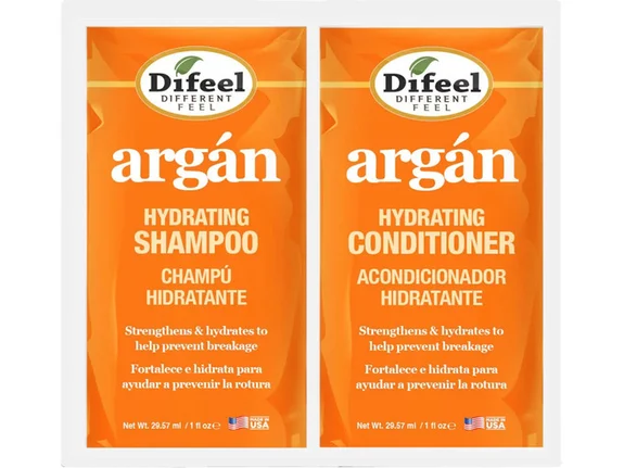 Difeel Set - šampon i balzam za kosu Argan 29.57 ml x 2