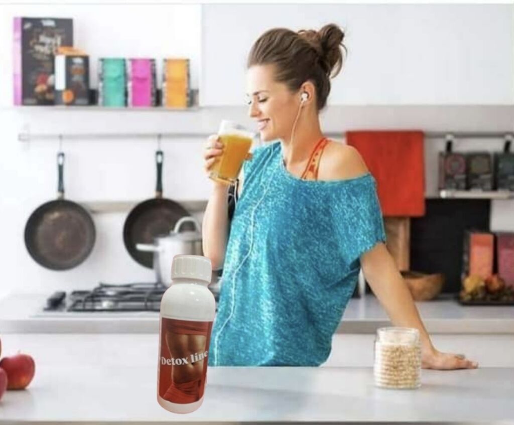 Detox line – biljni napitak u tečnom obliku - Proizvod: flašica sa