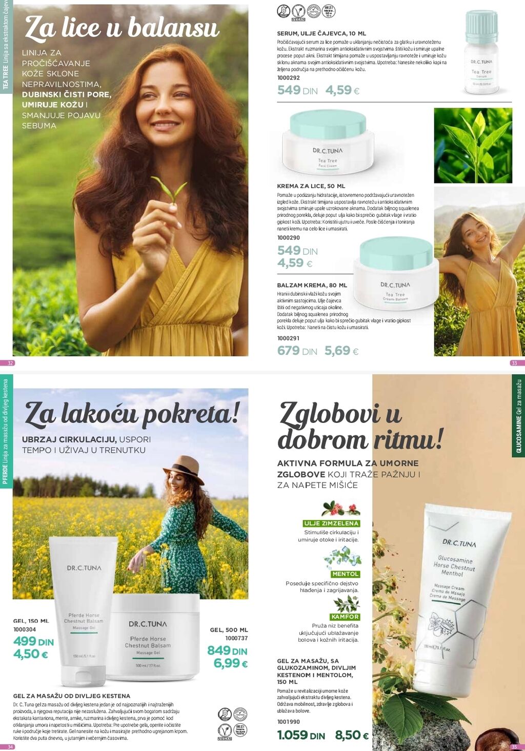 Dr. C. Tuna kozmetika i proizvodi za negu tela – odabrane linije 1)