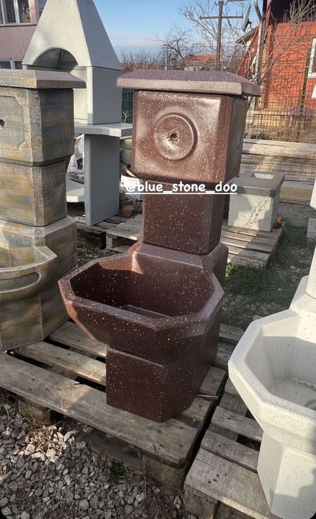 Baštenska česma od veštačkog kamena (betonski/liveni kamen) - Model