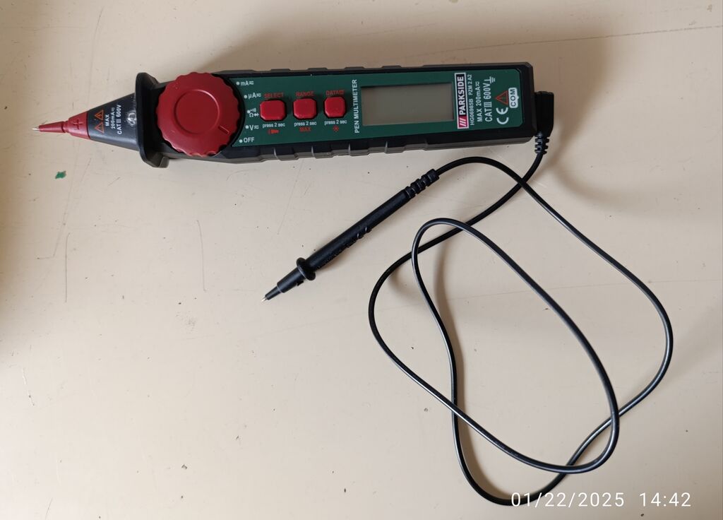 Parkside digitalna olovka-multimetar (pen multimeter) – model PMM 3.2