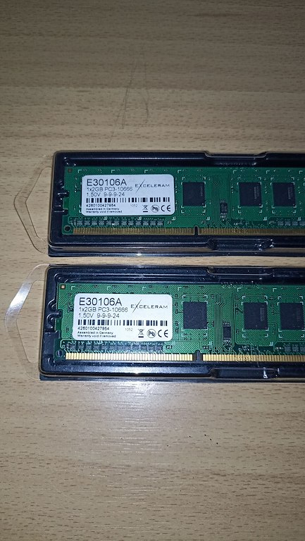 Memorija DIMM DDR3 2x2GB 1333MHz Exceleram CL9, E30106A - Model