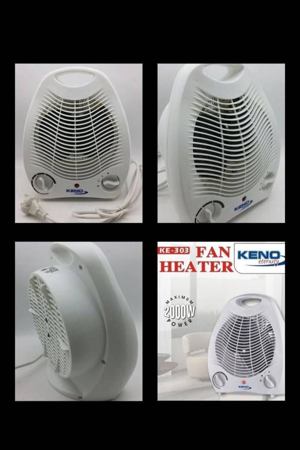 KENO Grejalica sa ventilatorom 2000W je praktičan uređaj za održavanje