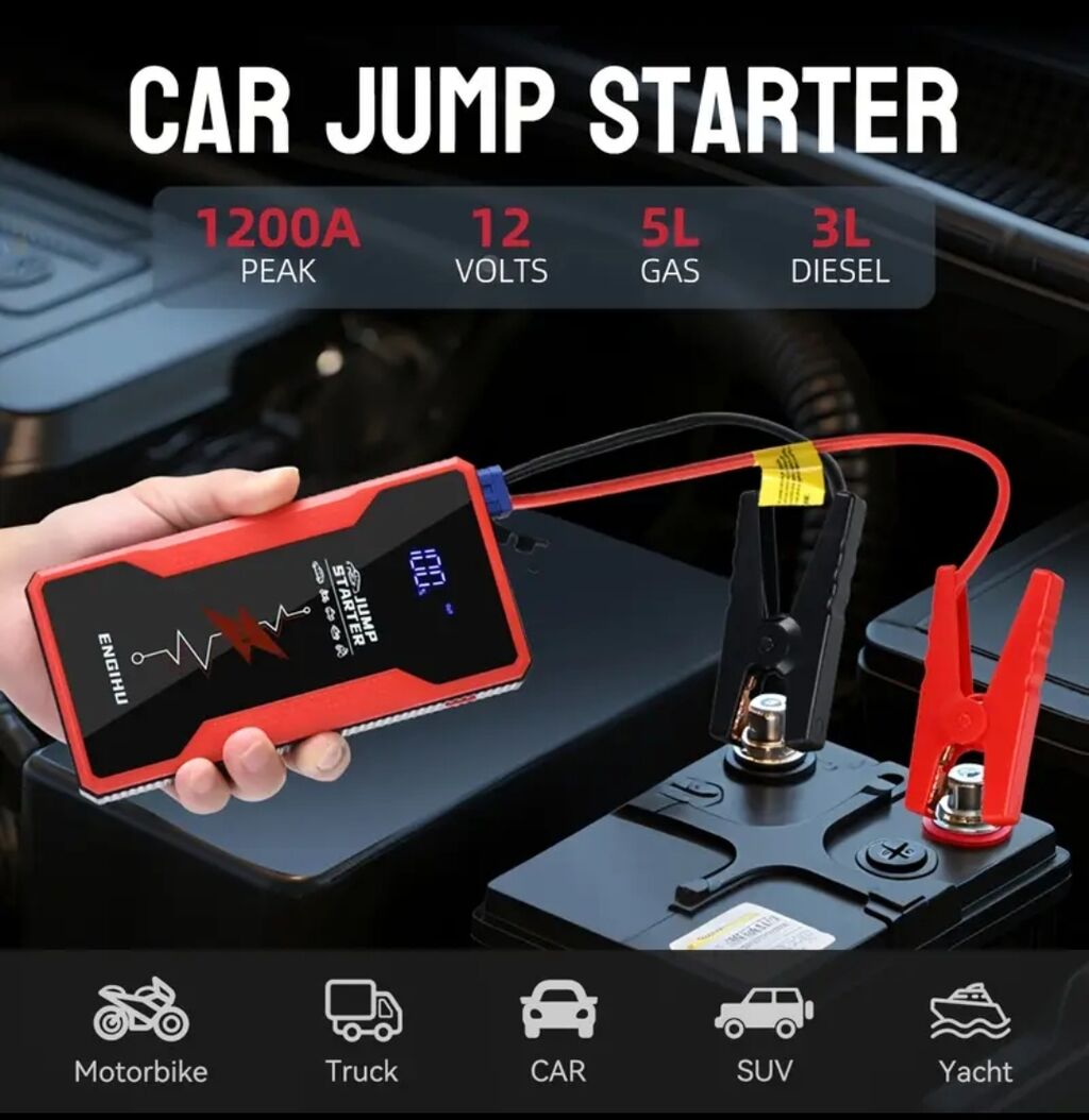 Auto Jump Starter ENGJHU – 12 V prenosni starter i power bank - Vršna
