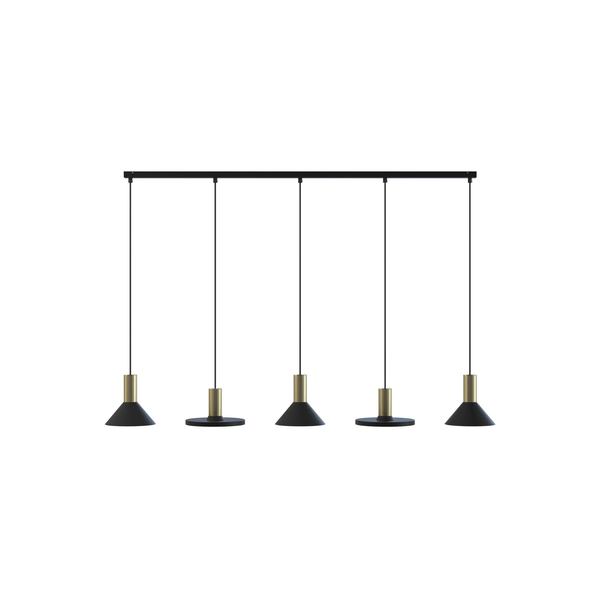 Nowodvorski HERMANOS V BLACK/SOLID BRASS