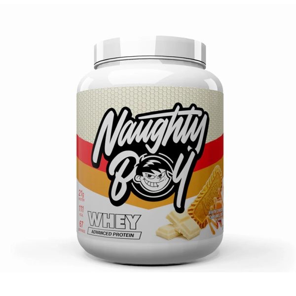 Naughty Boy Whey Premium Protein 2010g Bela Čokolada-Karamela-Keks