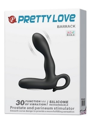 Masažer prostate silikonski punjiv | Barrack Crni