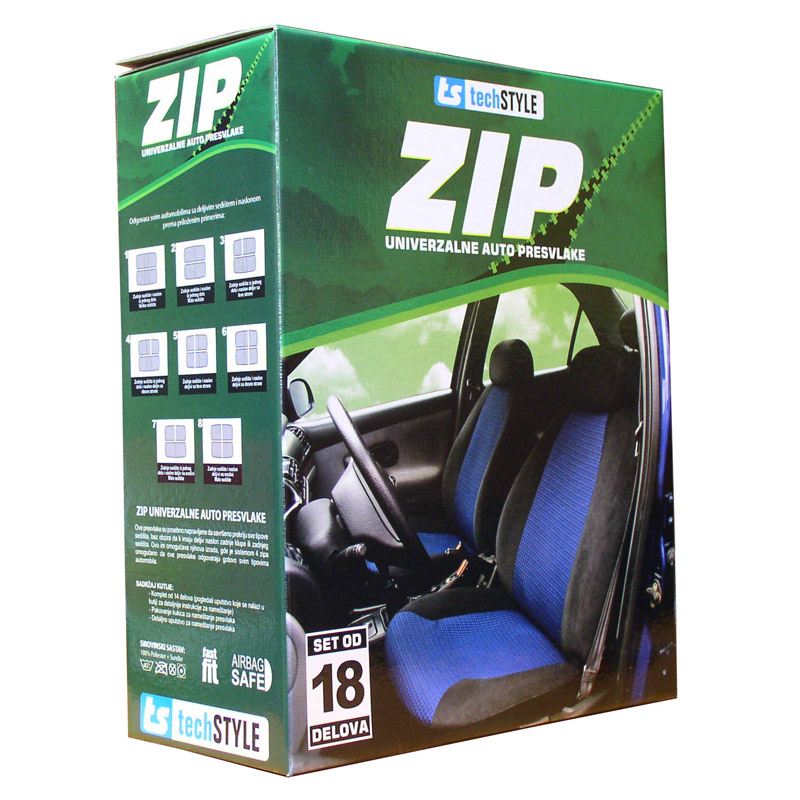 Univerzalne auto presvlake ZIP