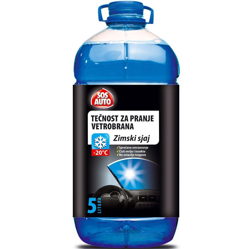 Tečnost za Pranje Vetrobrana Zimska 5l