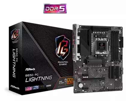 ASRock MB AM5 ASRock B650 PG LIGHTNING 90-MXBK20-A0UAYZ
