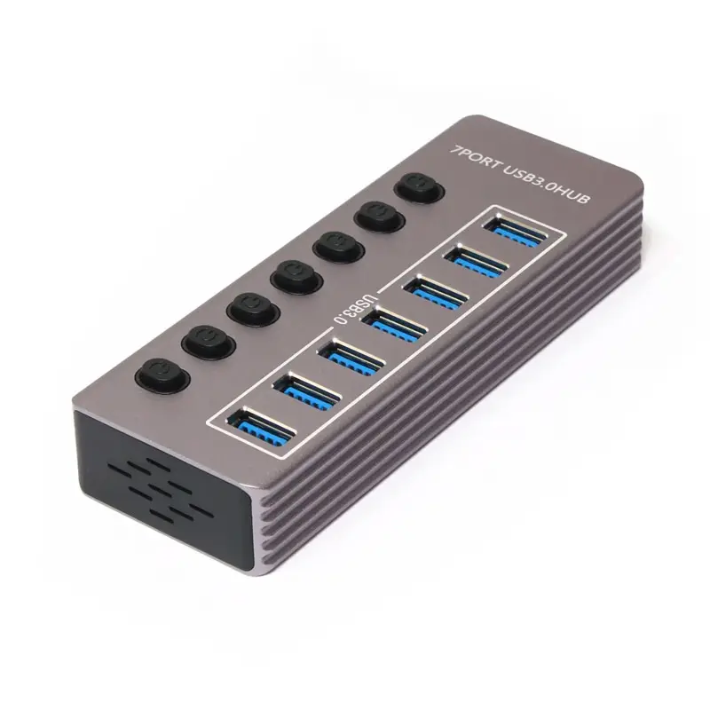7 Port USB 3.0 HUB H317 sivi