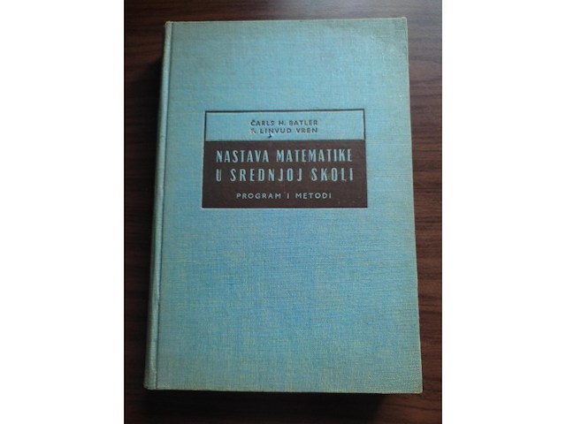 Nastava matematike u srednjoj školi Čarls H. Batler , V