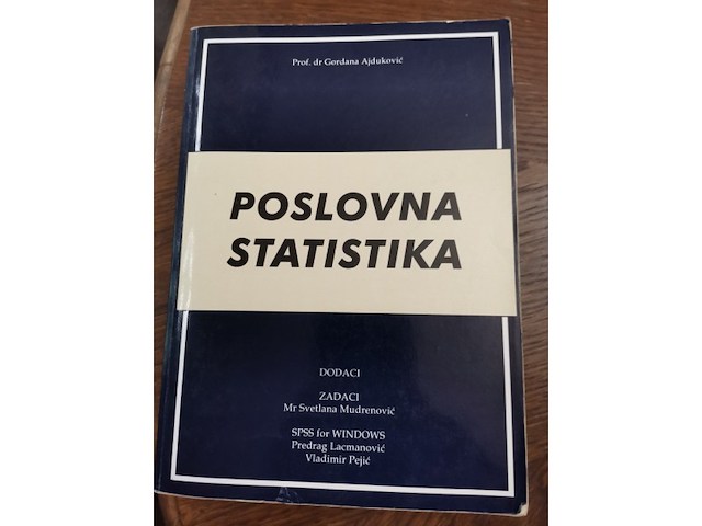 Poslovna statistika - Gordana Ajduković