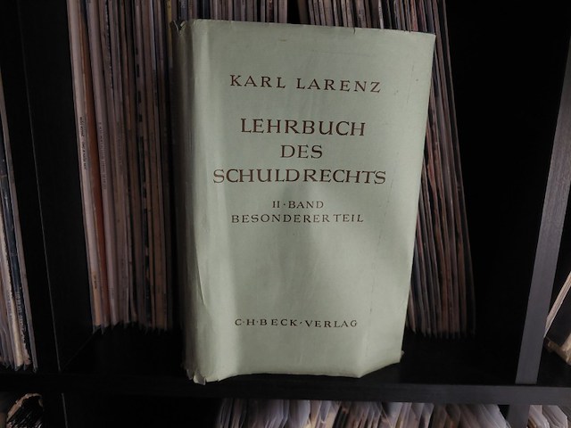 Karl Larenz Lehrbuch des schuldrechts