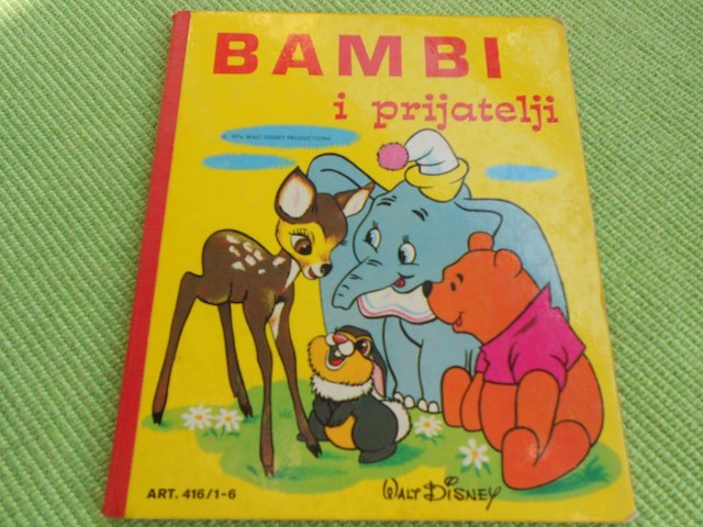 Ex Yu slikovnica - Bambi i prijatelji - 1977. - nova